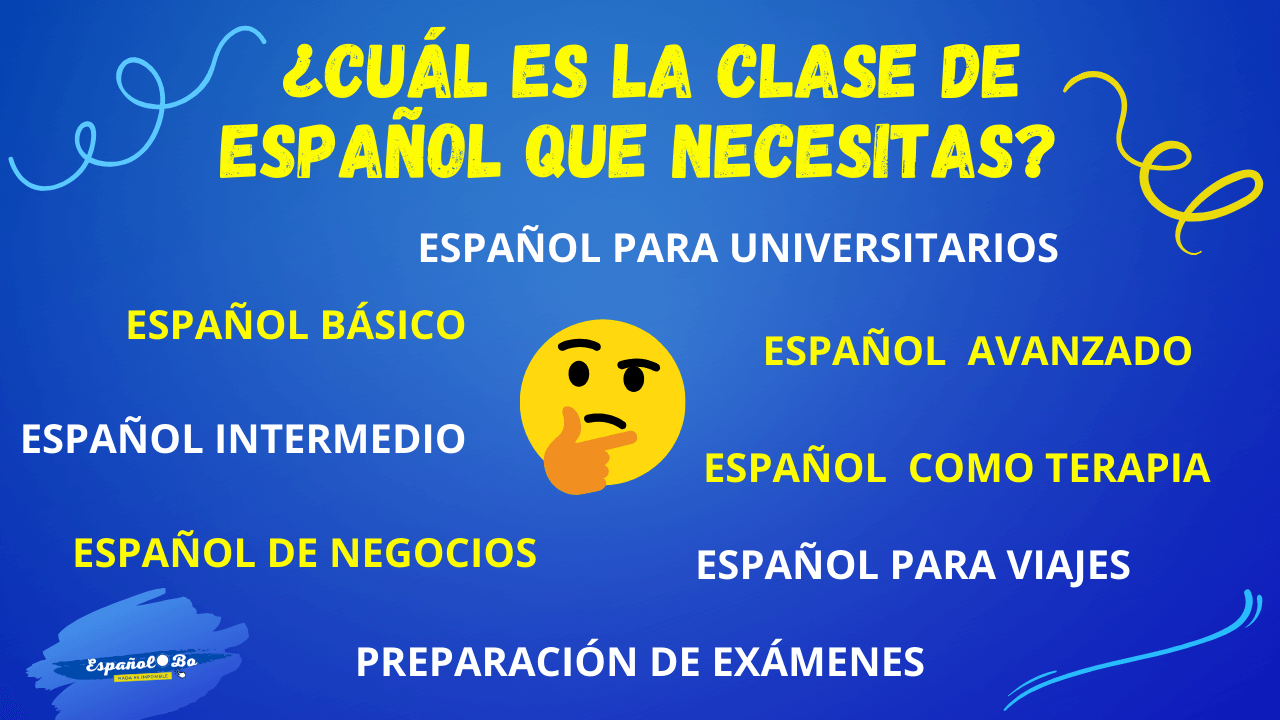 Diferentes Tipos de Clases de Español | Español latino de Bolivia